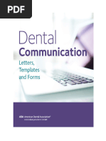 Calderwood Dental Communication Templates | PDF | Dentistry | Dentist