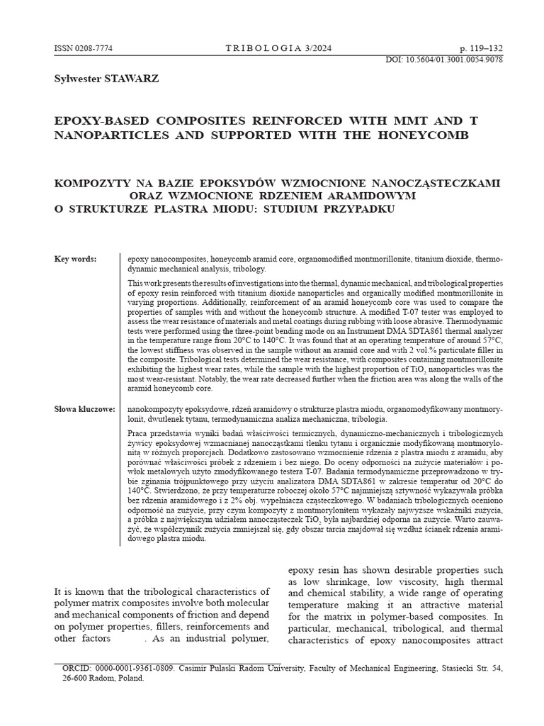 Tribol 24v55n3 p119 132 | PDF | Composite Material | Nanocomposite