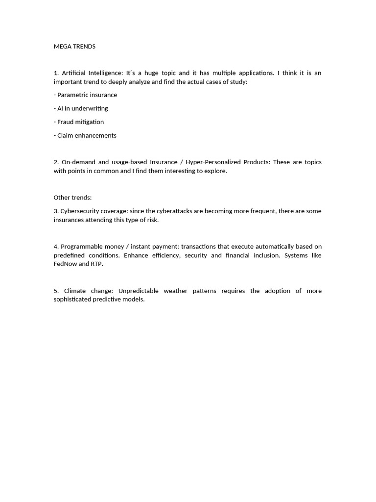 Mega Trends | PDF