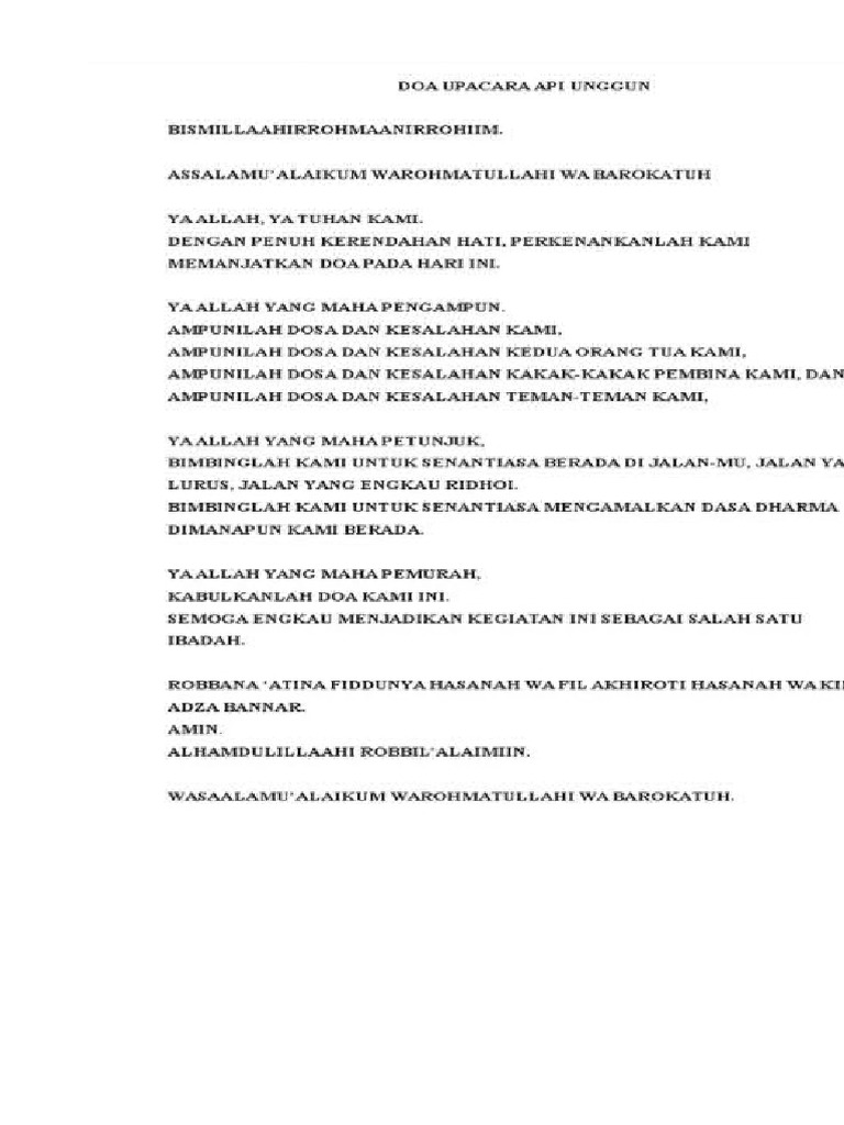 Teks Upacara Api Unggun Pramuka | PDF