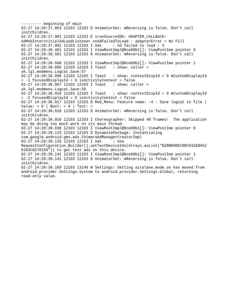 Mod Menu Log - Com - Hyperbeard.adorablehome | PDF