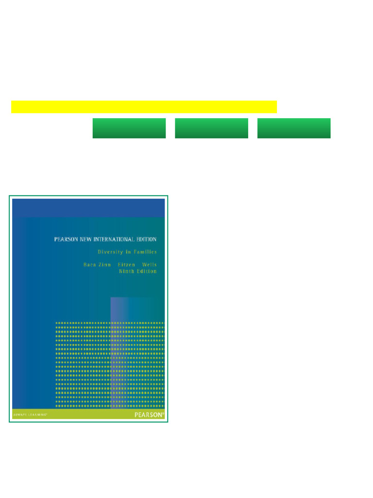 Diversity in families Ninth Edition, Pearson New International Edition ...