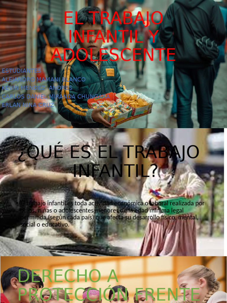 El Trabajo Infantil y Adolescente | PDF | Trabajo infantil | Labor