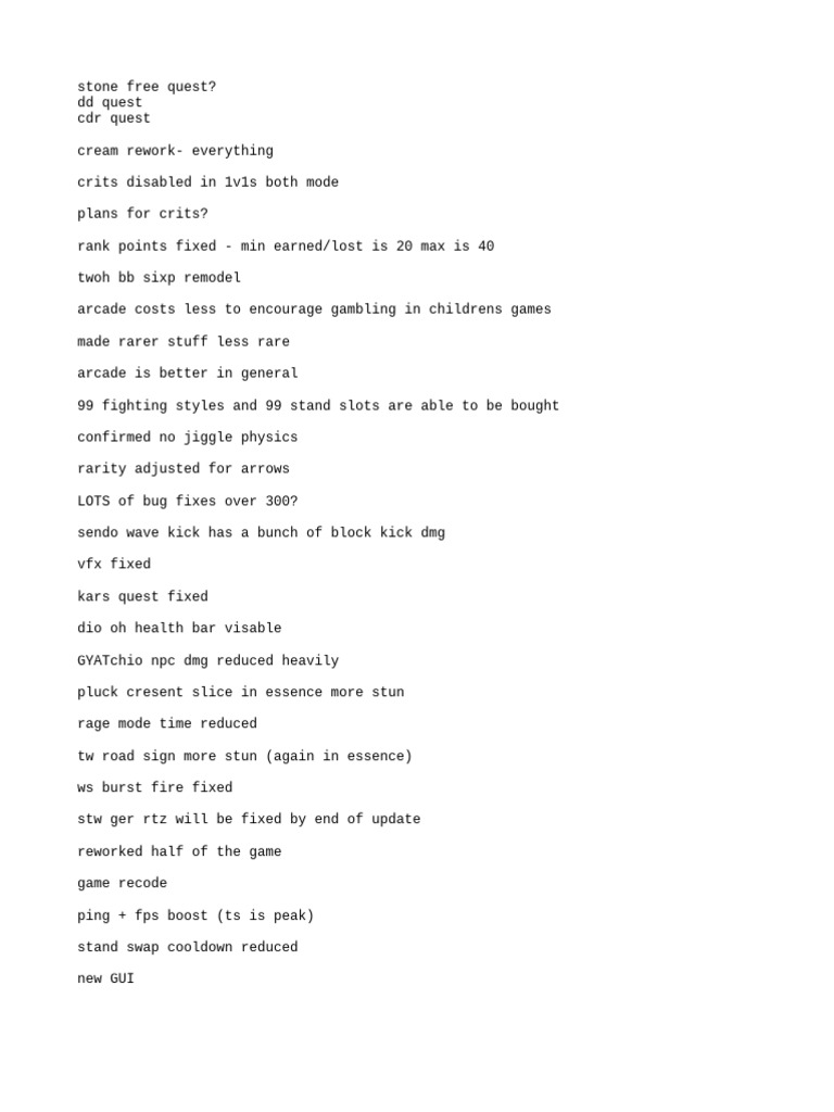 Update Logs | PDF | Bomb