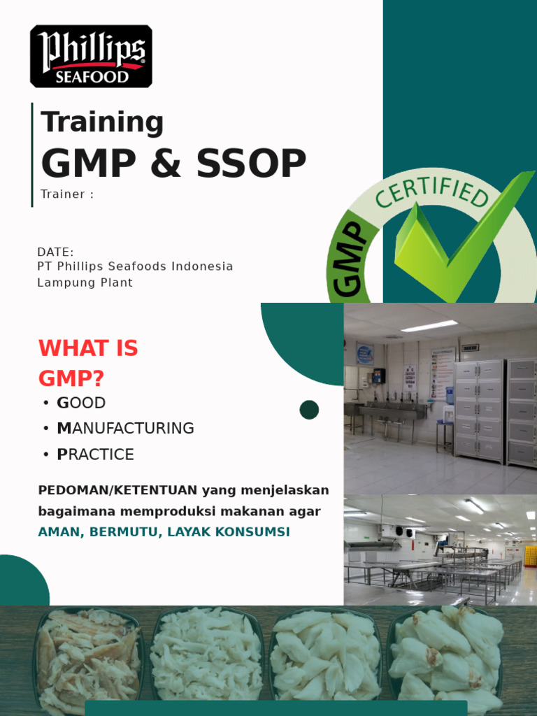 Training GMP Ssop | PDF