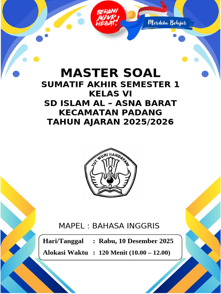 MASTER SOAL BINGbru | PDF
