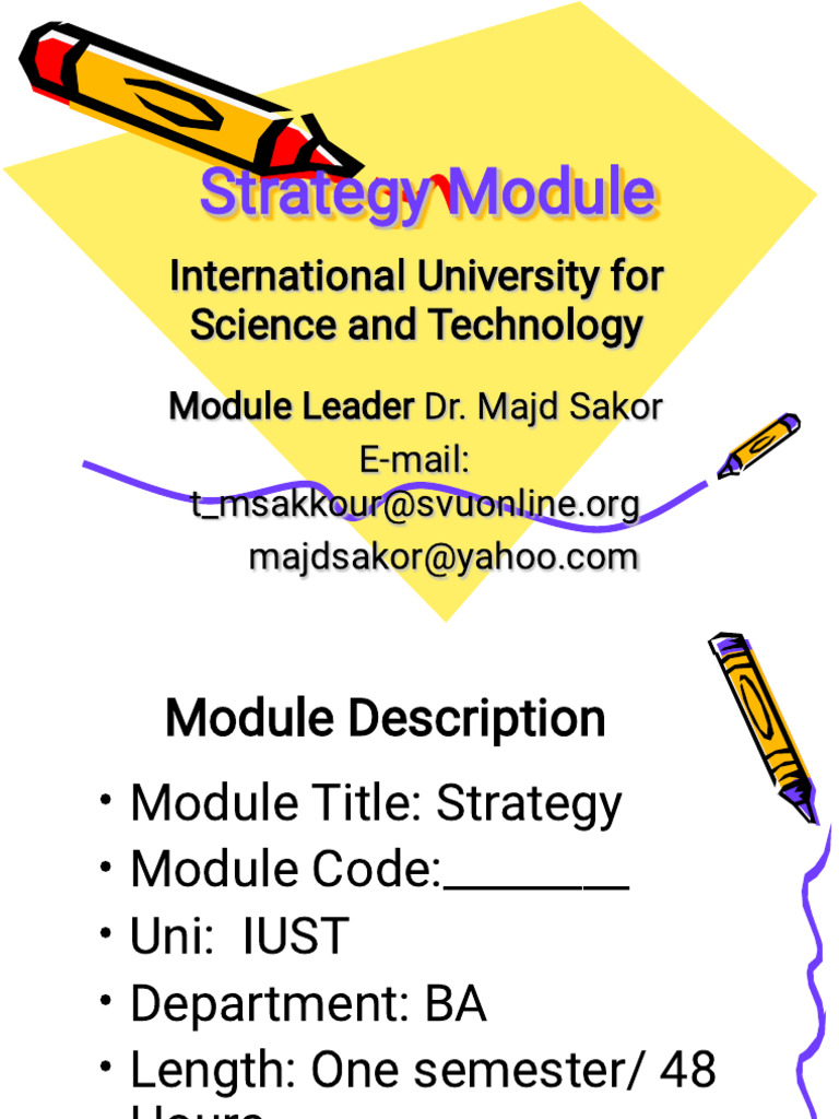 Lect 1 Strategy Module | PDF | Strategic Management | Cognition