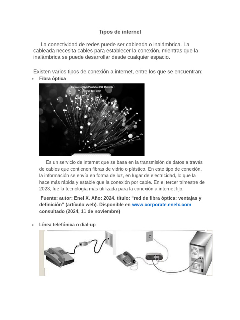 Tipos de Internet - Informatica | PDF | Internet | Red de computadoras
