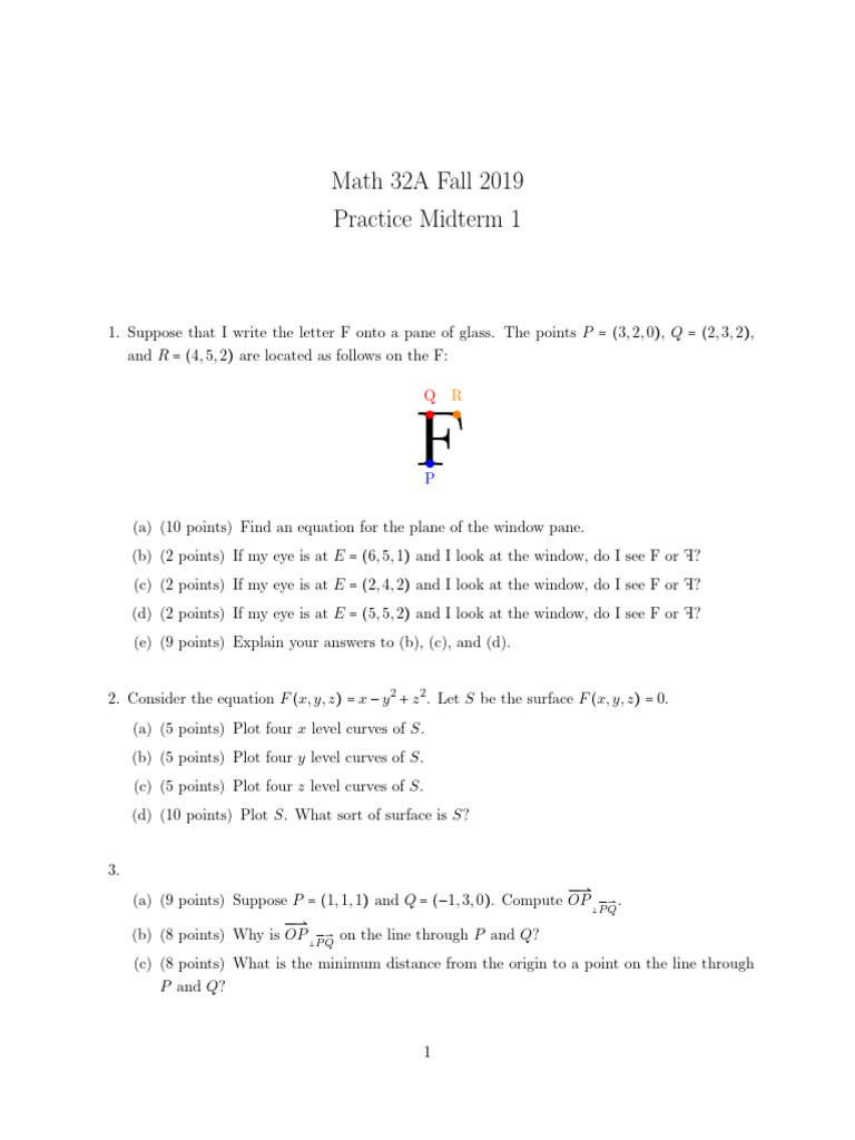 Midterm 1 Practice | PDF