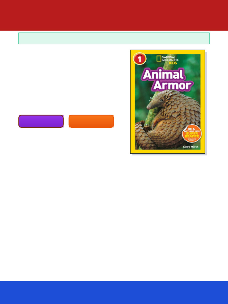National Geographic Kids Readers Animal Armor L1 Laura Marsh digital ...