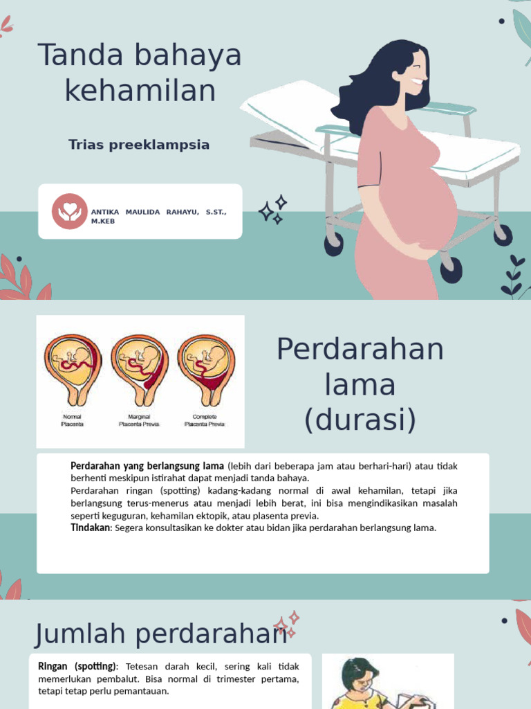 Tanda Bahaya Kehamilan | PDF