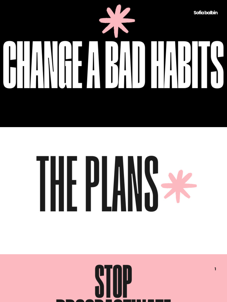 Change A Bad Habit PDF | PDF