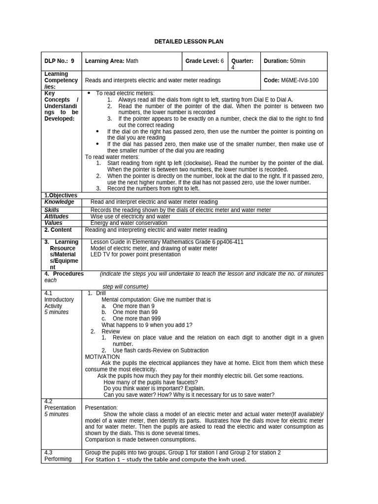 Cot_dlp_mathematics 6 by Teacher Filpa d. Aro | PDF | Behavior Modification | Cognition