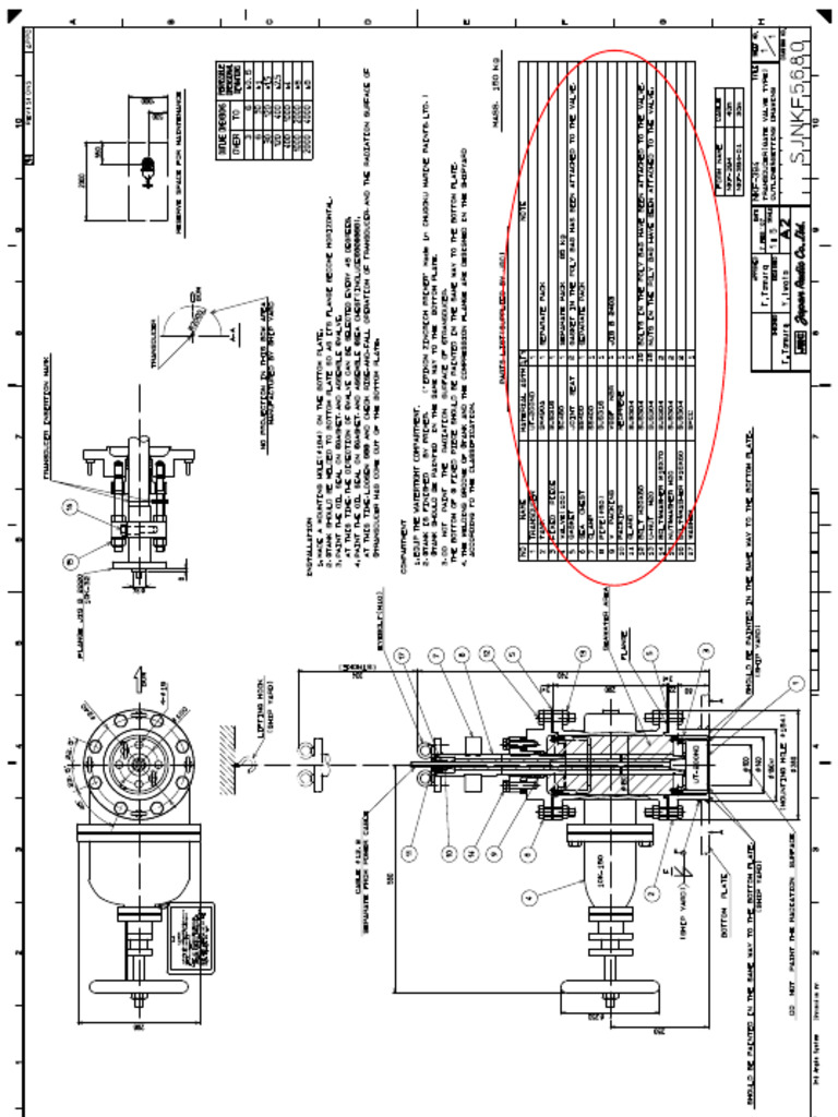 E.S Gate Valve Drawing | PDF