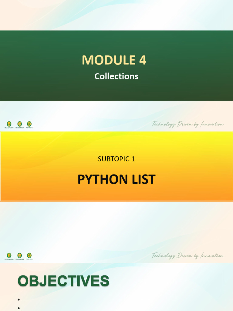 M4S1PDF - Python List and Tuples | PDF | Constructor (Object Oriented ...