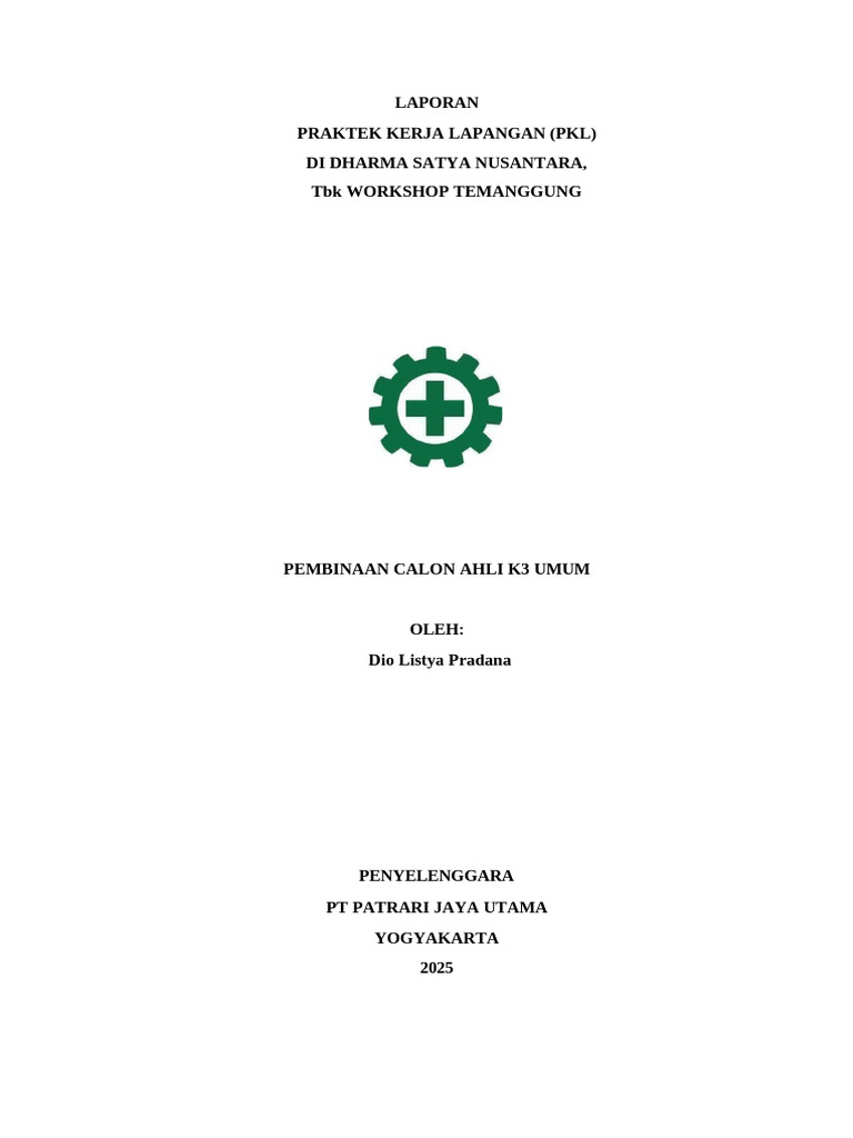 Laporan Individu AK3U Dio Listya Pradana | PDF