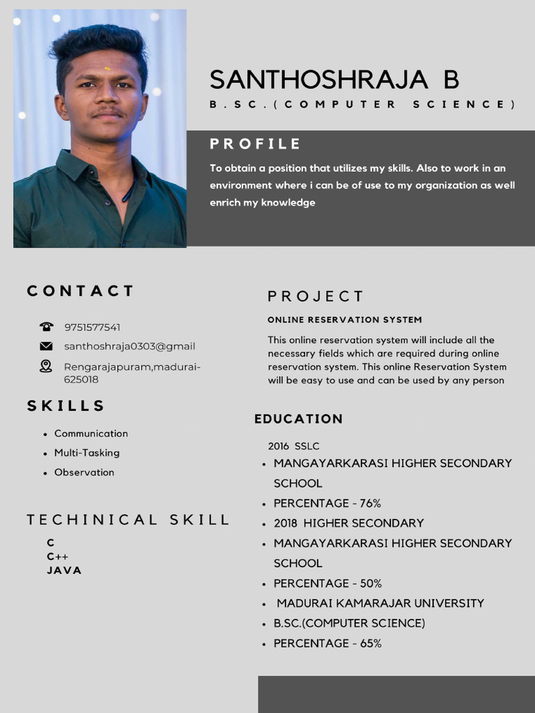 Modern Grey Resume | PDF