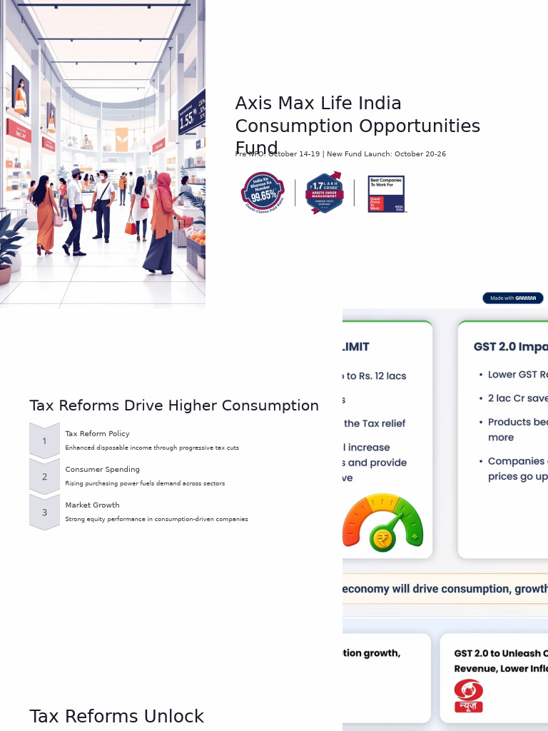 Axis Max Life India Consumption Opportunities Fund | PDF | Taxes ...