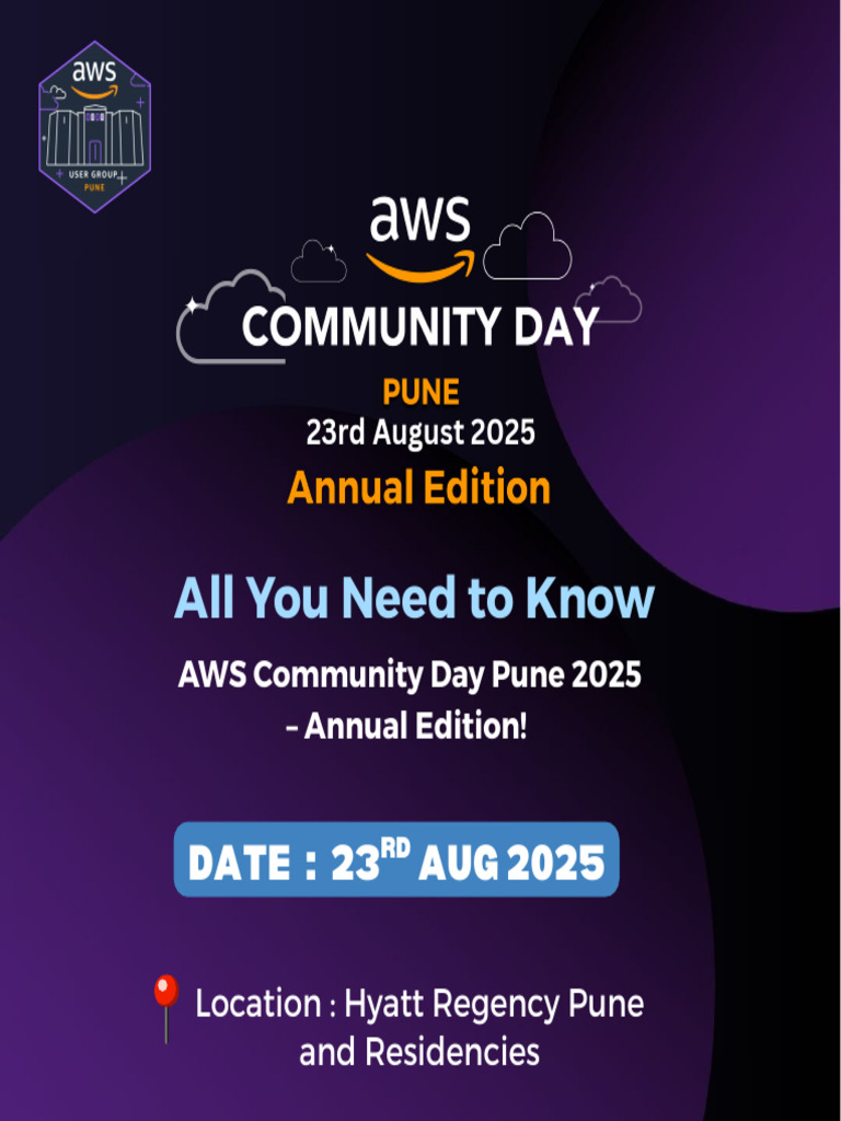 AWS Community Day Pune 2025 Event | PDF