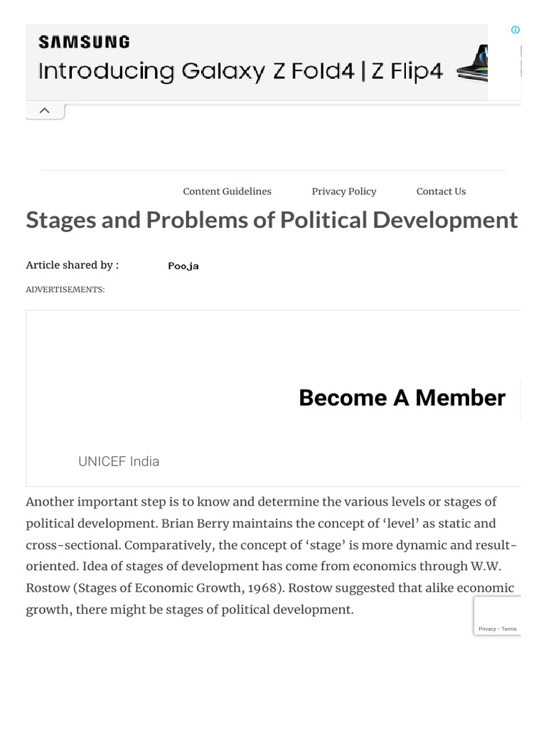 1-Stages and Problems of Political Development | PDF | Totalitarianism ...