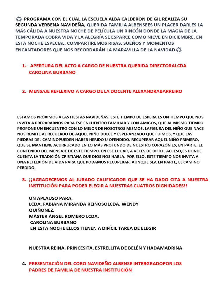 ? Programa Con El Cual La Escuela Alba Calderon de Gil Realiza Su ...
