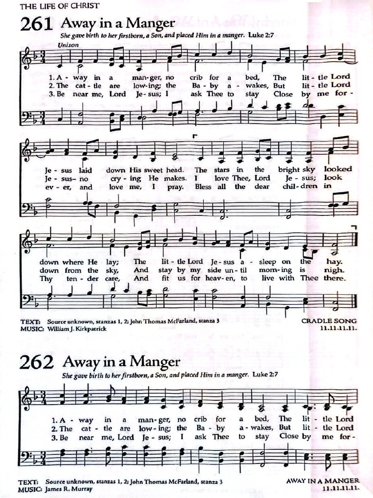 Away in A Manger | PDF