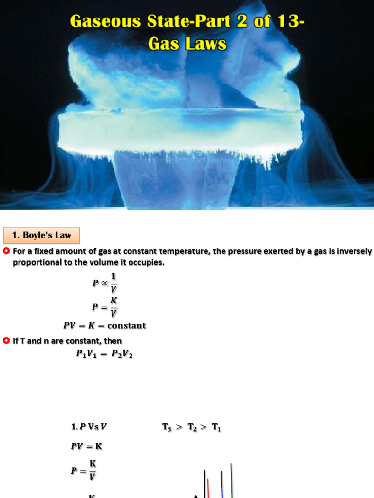 Gaseous State-Part 2 of 13-Gas Laws | PDF | Gases | Temperature