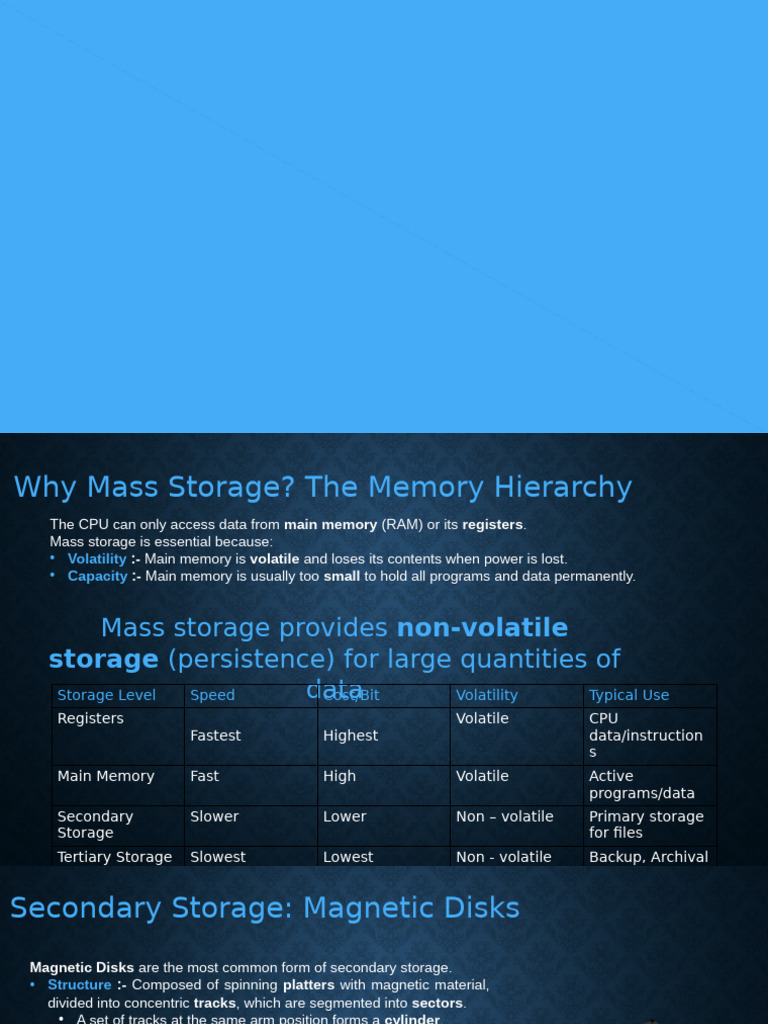 Mass Storage Structures | PDF | Computer Data Storage | Hard Disk Drive