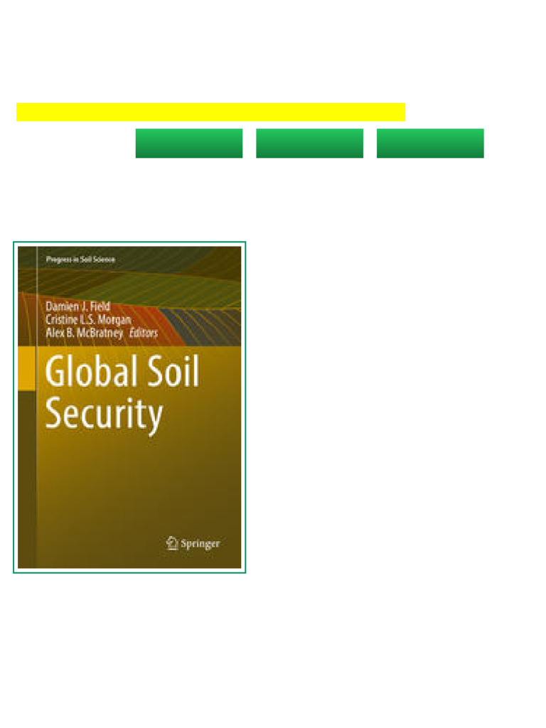 Global Soil Security 1st Edition Damien J. Field available all format ...
