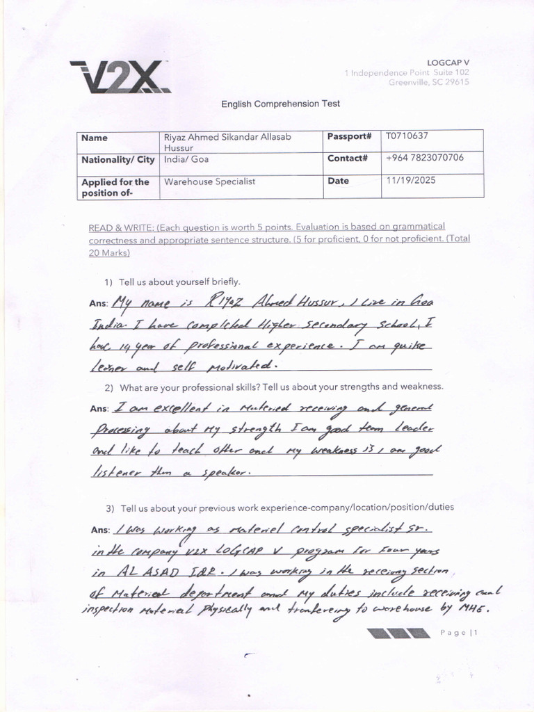 English Comprehension Test-Merged | PDF | Communication | Cognition