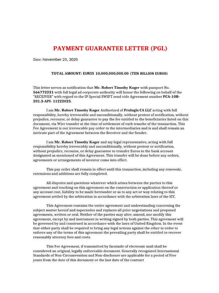 PGL - Pco 10b Apipos Signed-25112025 | PDF | Employment | Wire Transfer
