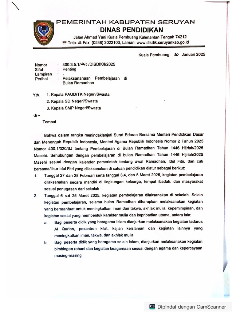 Pembelajaran Di BLN Ramadhan | PDF