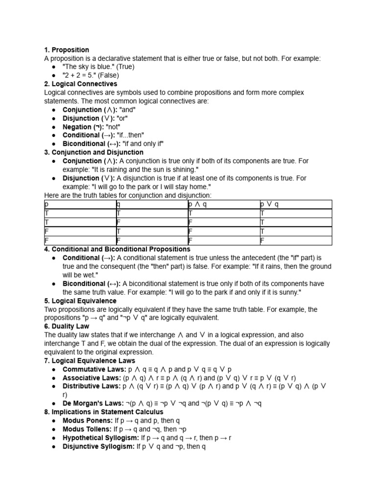 Define Proposition With Suitable Examples - 2. ... | PDF | If And Only ...