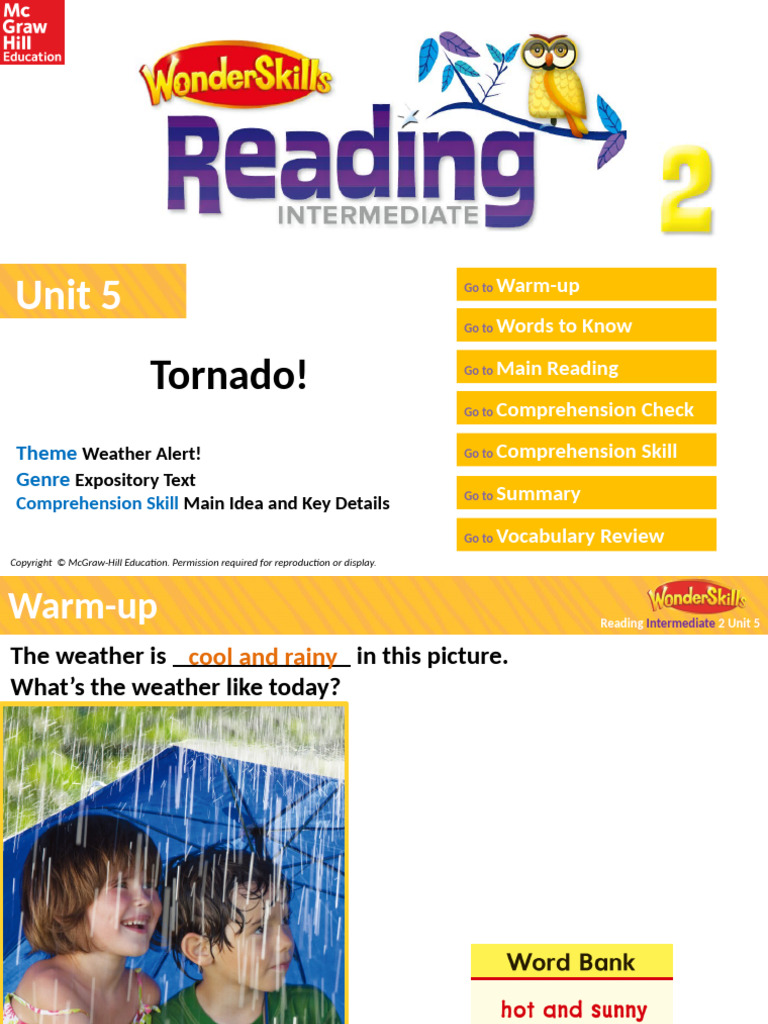 PresentationSlides Intermediate2 Unit5 | PDF | Reading Comprehension ...