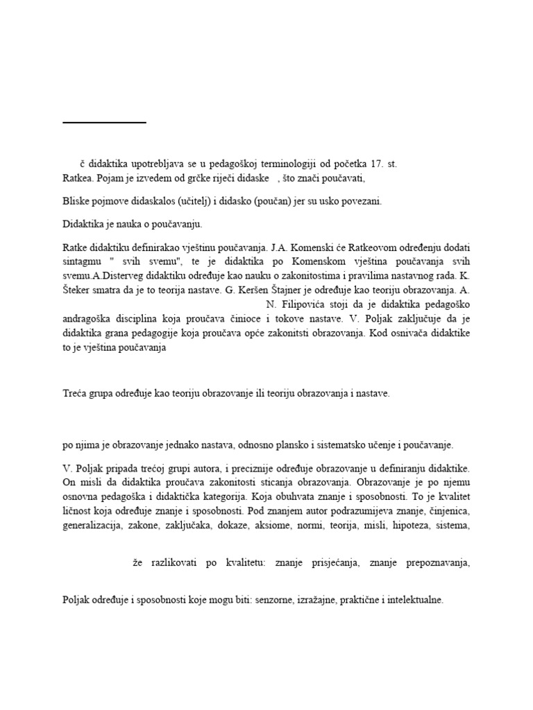 Didaktika Skripta (1) 3a9dda71 5f84 4b4a A38f 9df8fa716b69 | PDF