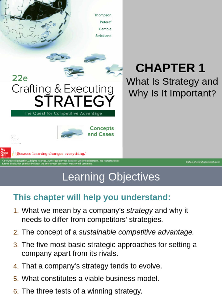 Chapter 1 | PDF | Competitive Advantage | Business Model