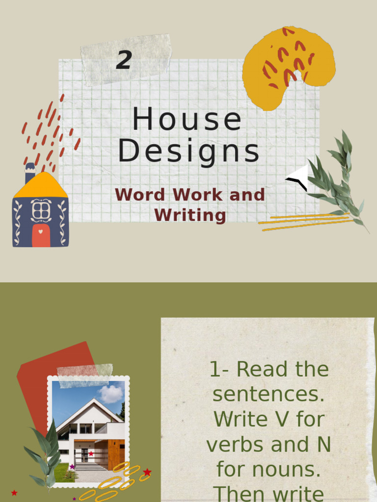 House Design Vocabulary Exercise | PDF