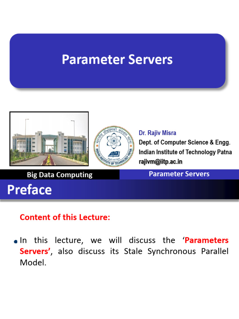 Lecture 30 Parameter Servers | PDF | Server (Computing) | Big Data