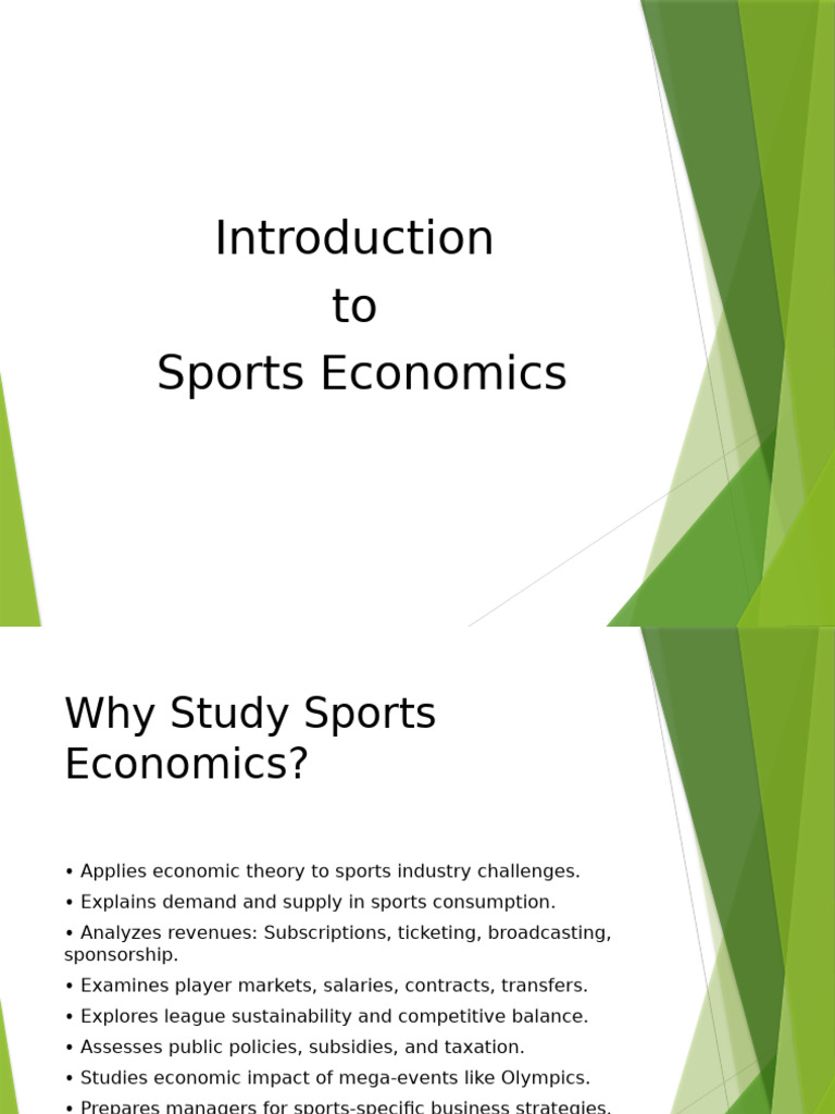 Introduction To Sports - Economics-13th Oct 2025 | PDF | Monopoly ...