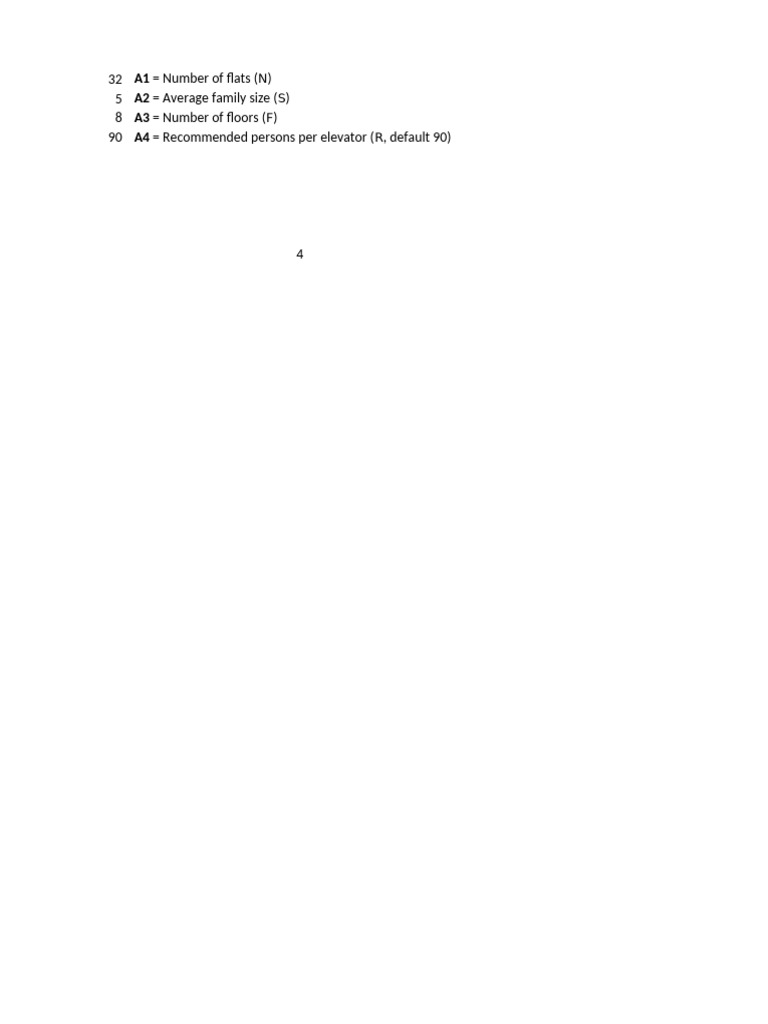 Elevator Formula Calculator | PDF