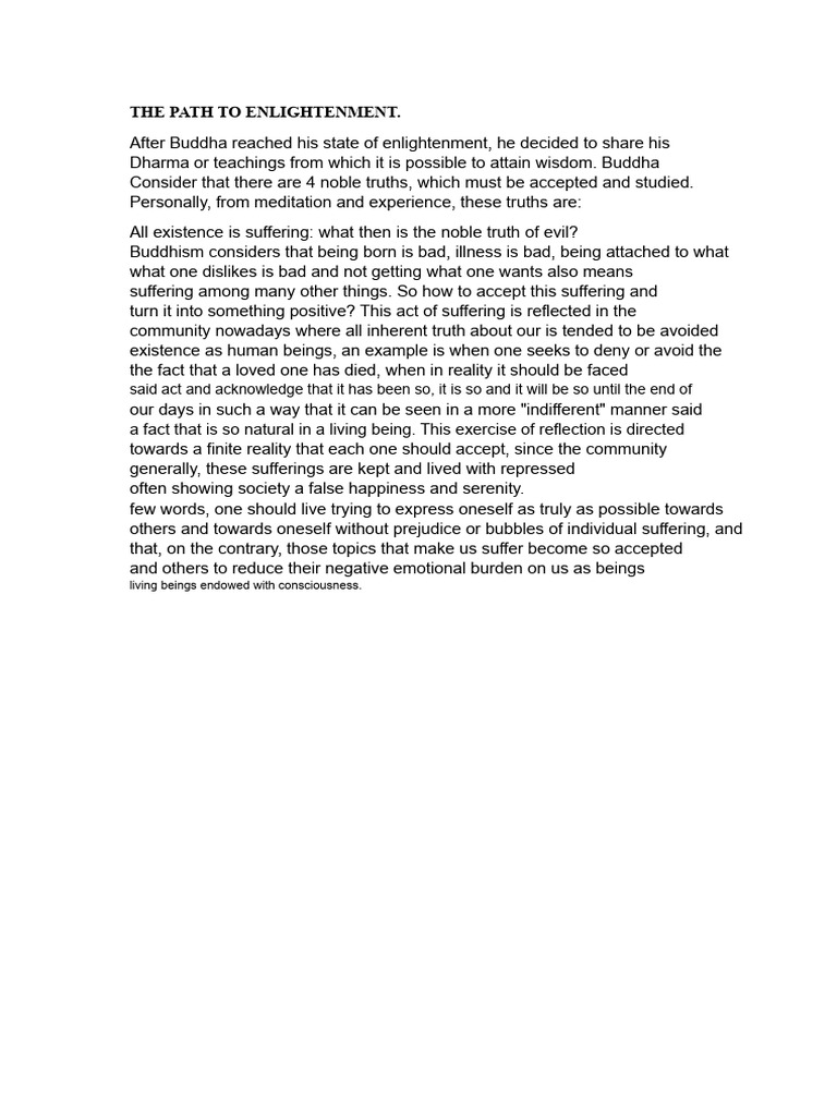 The Path To Enlightenment | PDF