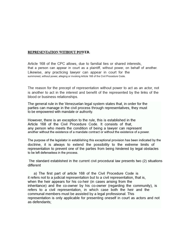 Representation without power | PDF | Bankruptcy | United Kingdom ...