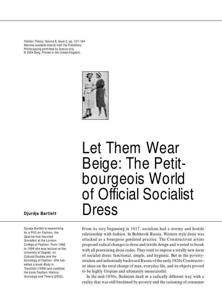 Official Socialist Dress | PDF | Fashion | Clothing