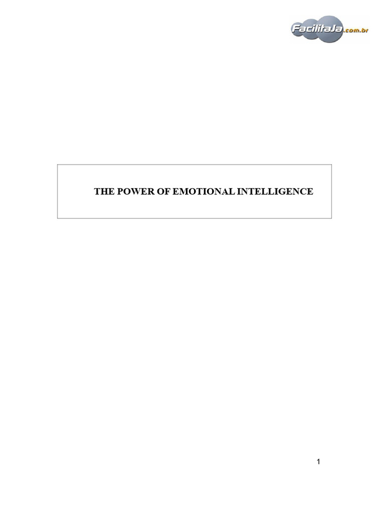 Emotional Intelligence in Leadership | PDF | Leadership | Empathy