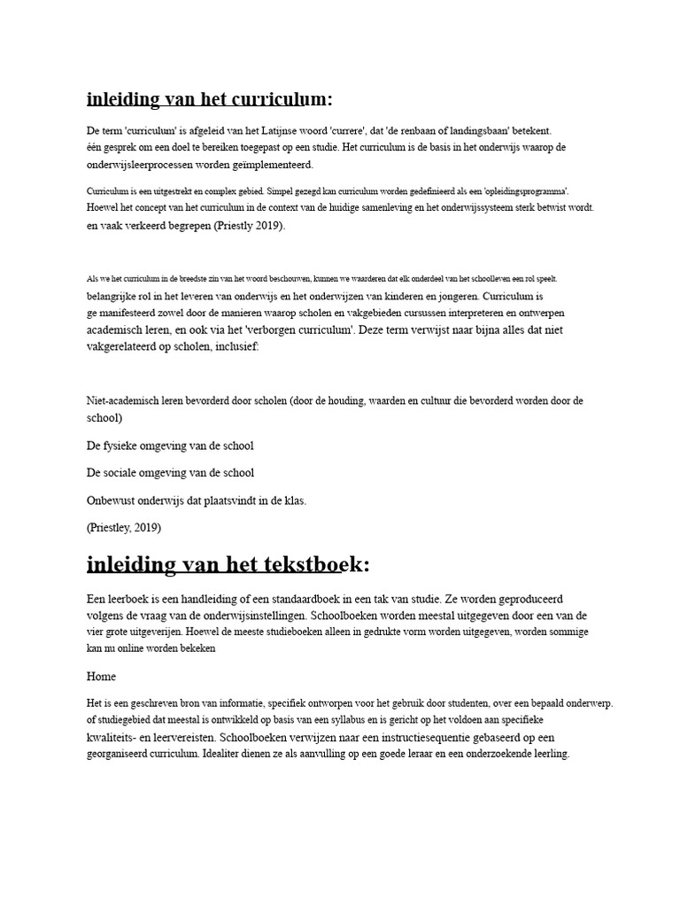 Noodzaak en Belang Van Leerboeken | PDF