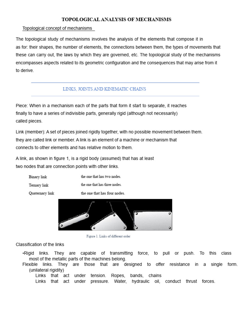 Types of Joints and Links PDF | PDF | Machines | Kinematics