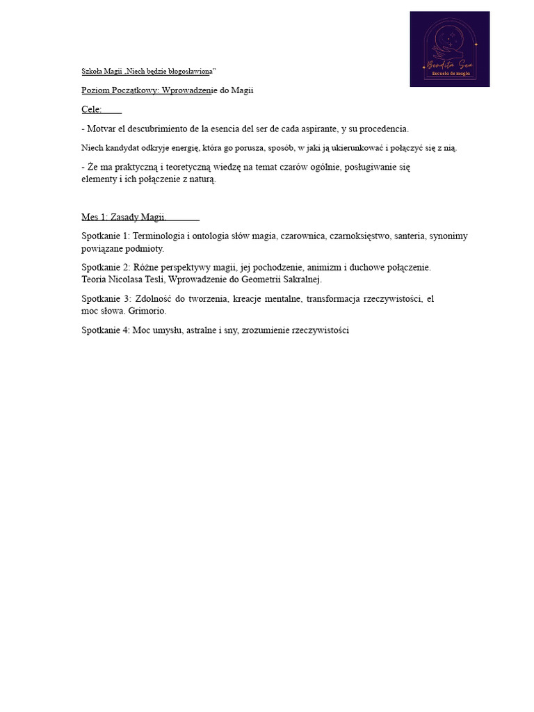 Praktyczna Szkoła Magii Klasa 1 | PDF