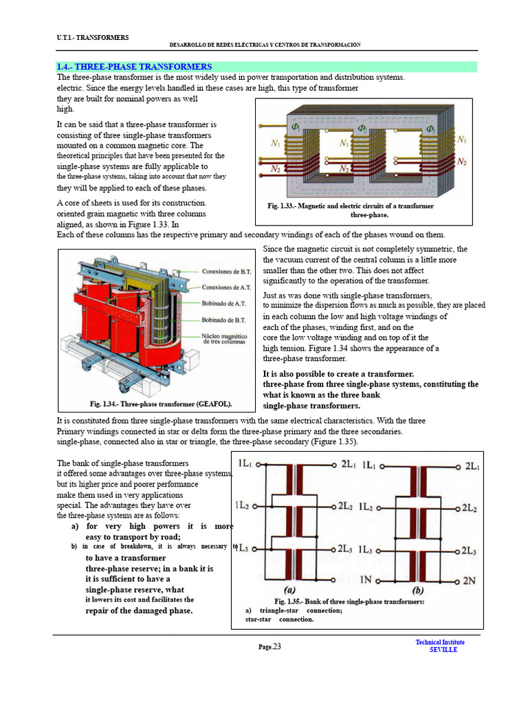 Three-Phase Transformers | PDF | Transformer | Electromagnetism