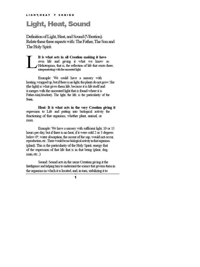 Theme 5 Light Heat and Sound PDF | PDF | Seven Deadly Sins | Chakra