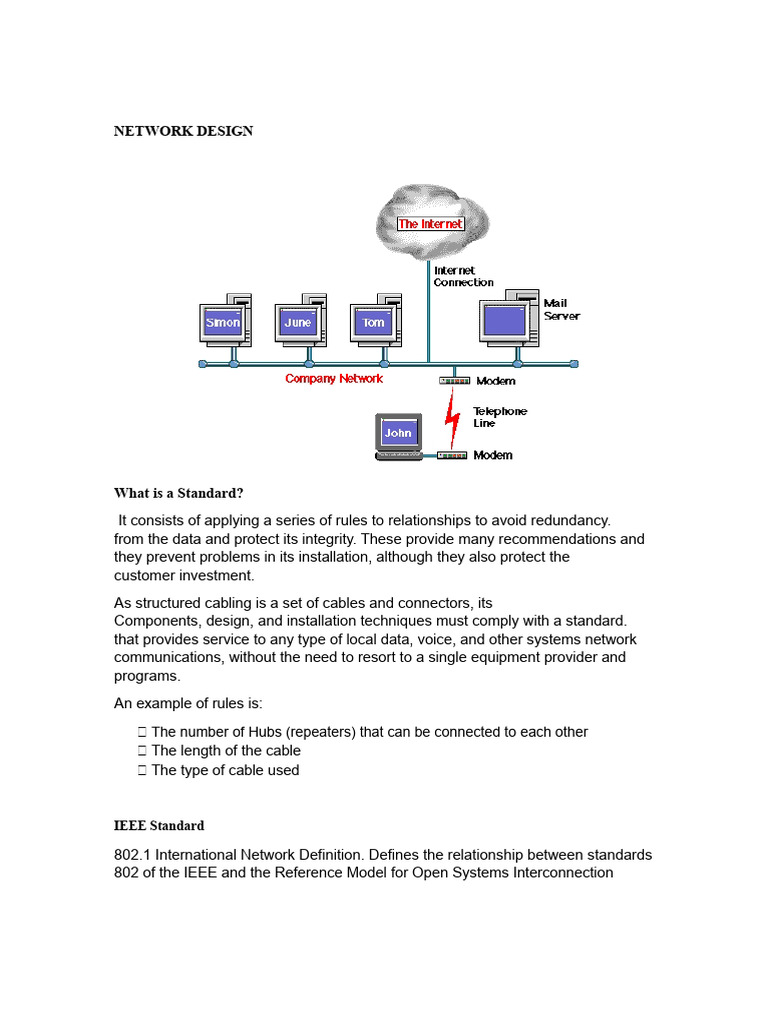 Network Design Standards and Guidelines | PDF | Computer Network | Osi ...